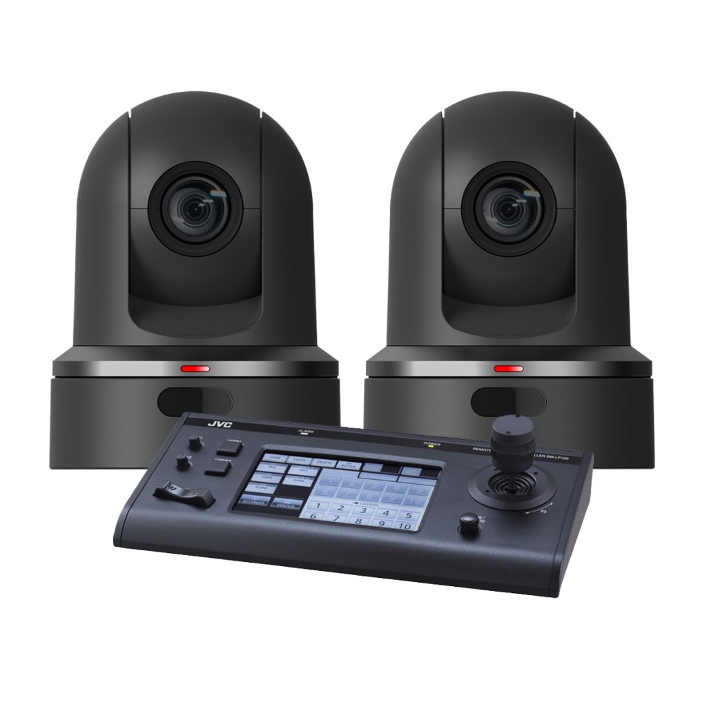 Kit 2 Câmaras PTZ JVC + Controlador Remoto